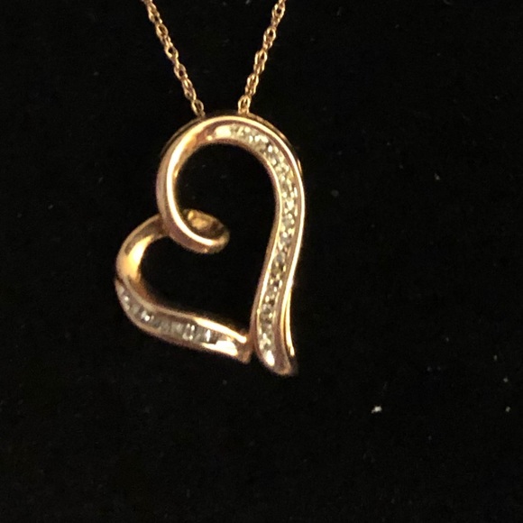 Kay Jewelers | Jewelry | Kay Jewelers Gold And Diamond Heart Necklace ...